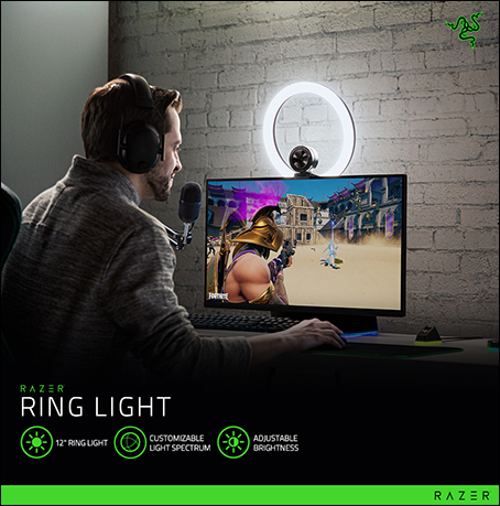 웨이코스, 크리에이터를 위한 LED 조명 ‘Razer Ring Light’ 출시
